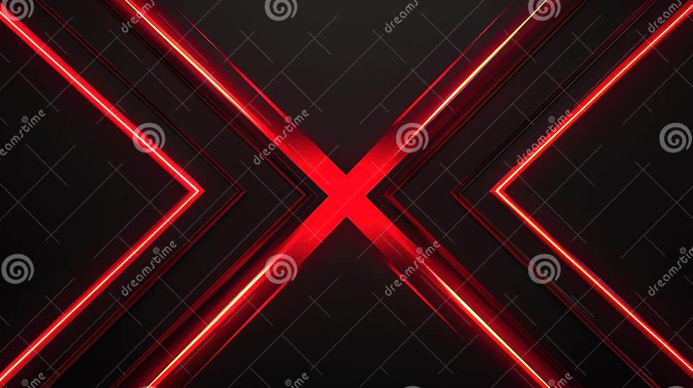 A Stunning 3D Abstract Background Featuring Glowing Red Layers, Perfect ...