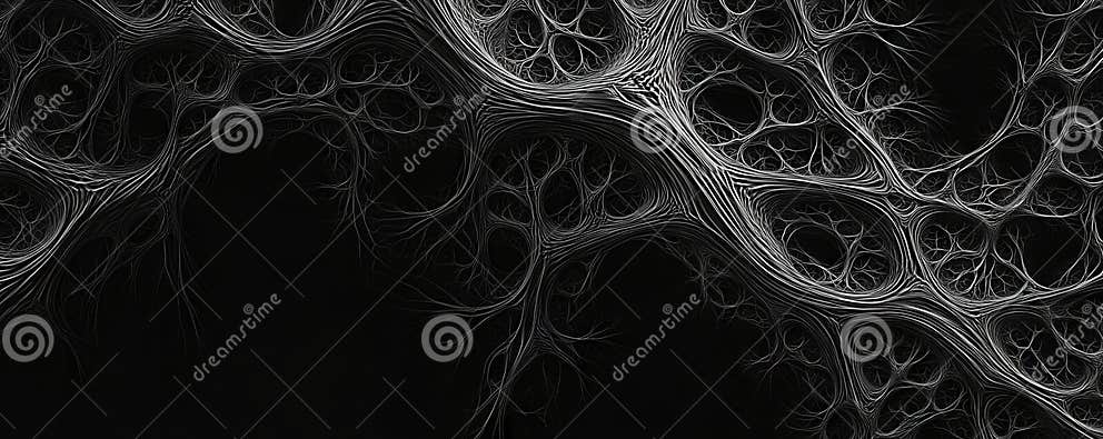 Stunning 3D Illustration. Interweaving and Spiraling of Abstract Forms ...