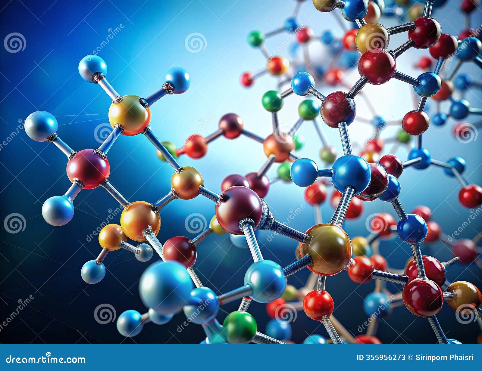 Detailed 3D Molecular Structure Visualization Exploring Complex ...