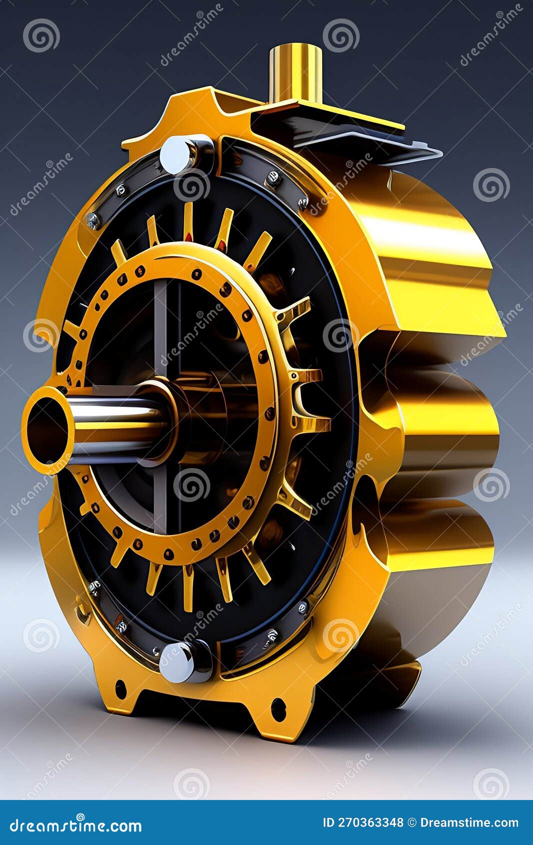 3d Render of Gears and Cogs Finite Elements Analysis.generative AI ...