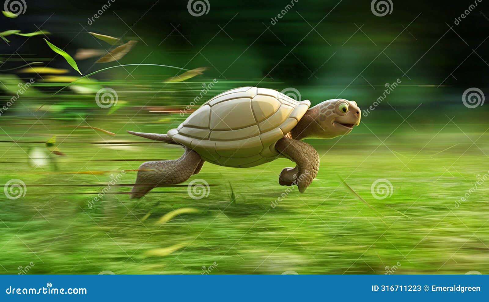 Turtle high speed runner stock illustration. Illustration of ...