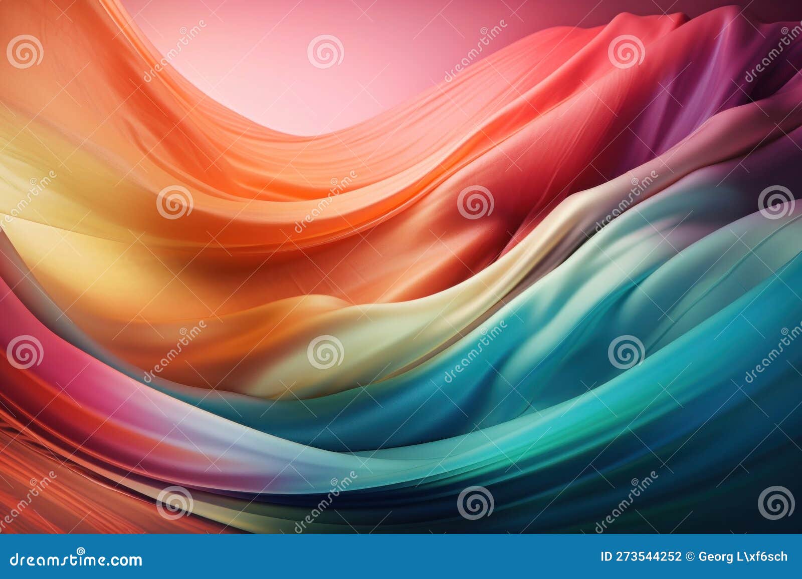 Stunning 3D Rendered Silk Waves Gradient Background Stock Illustration ...