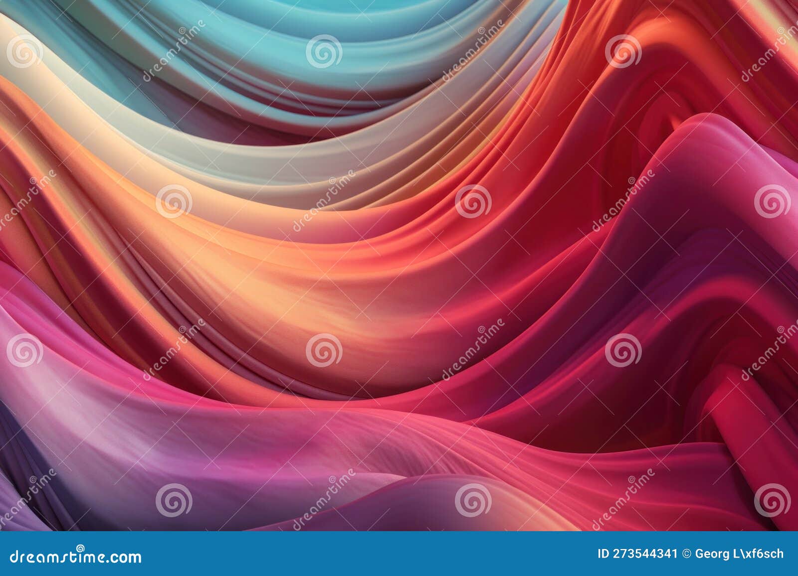 Stunning 3D Rendered Silk Waves Gradient Background Stock Illustration ...