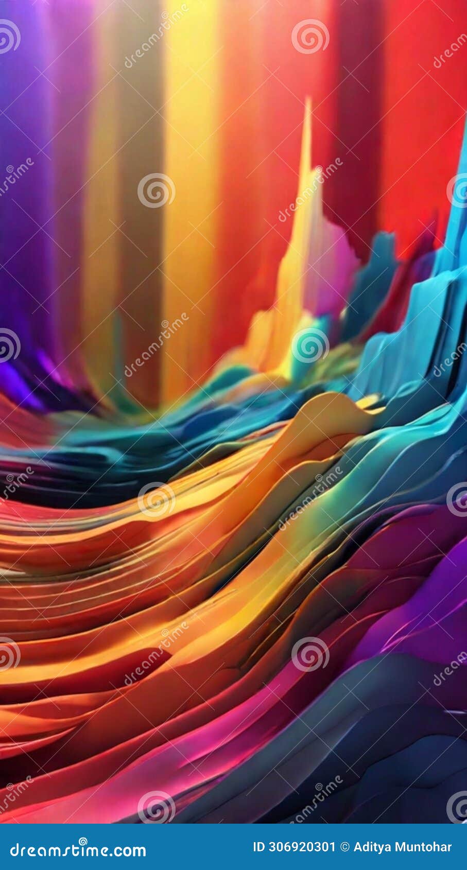Generative Ai, Stunning 3d Rendering Background of Abstract Multi ...