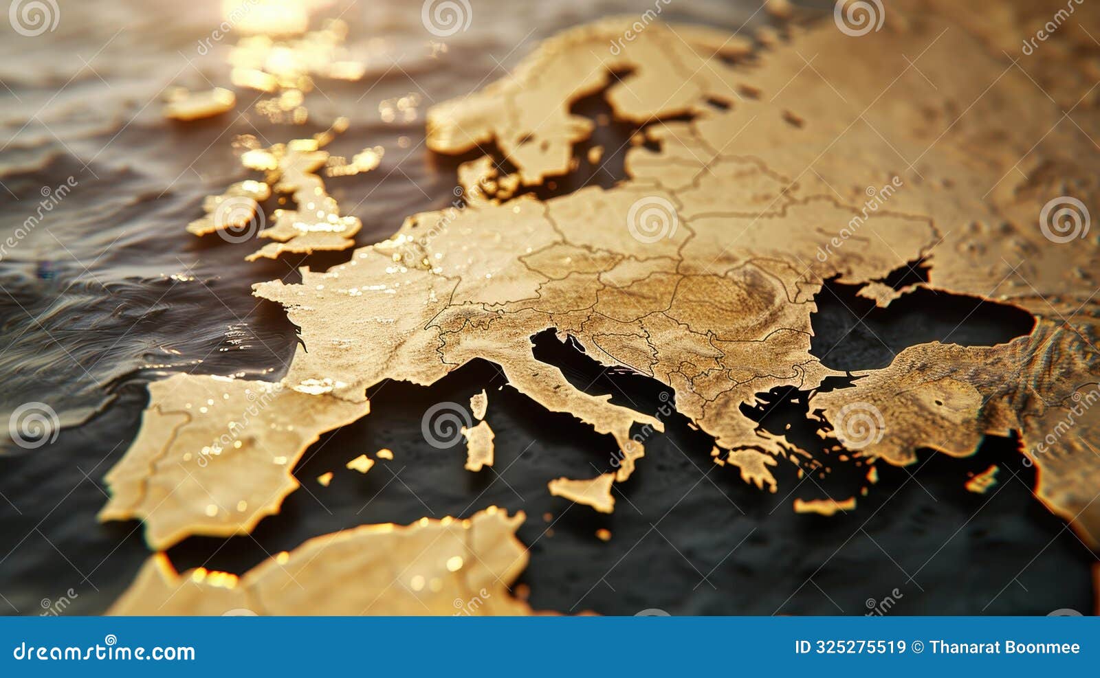 Stunning 3D Rendering of Earth with Detailed Continent Graphics ...