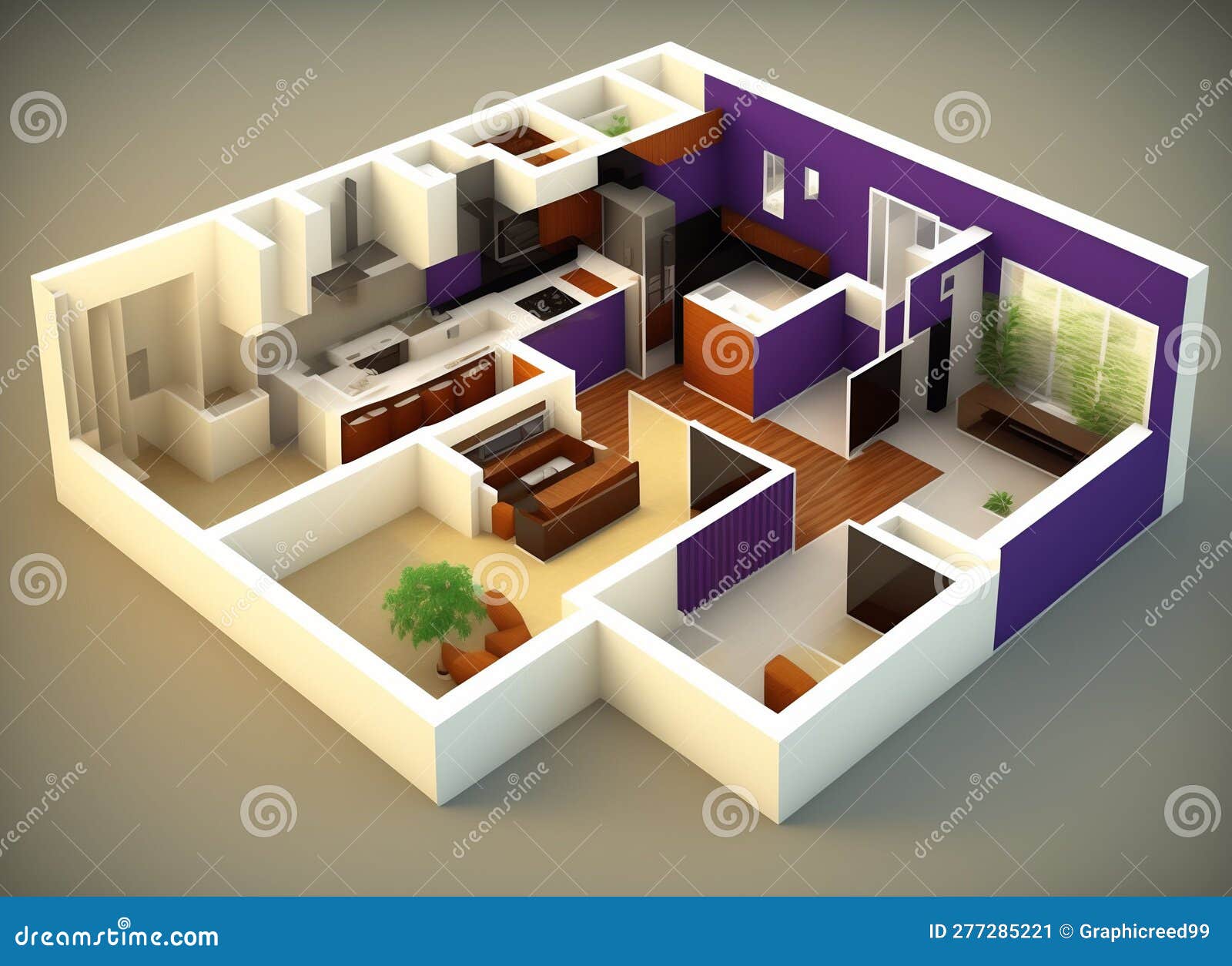 Ai Generative Stunning 3D Renderings of Apartment and House Floor Plans ...