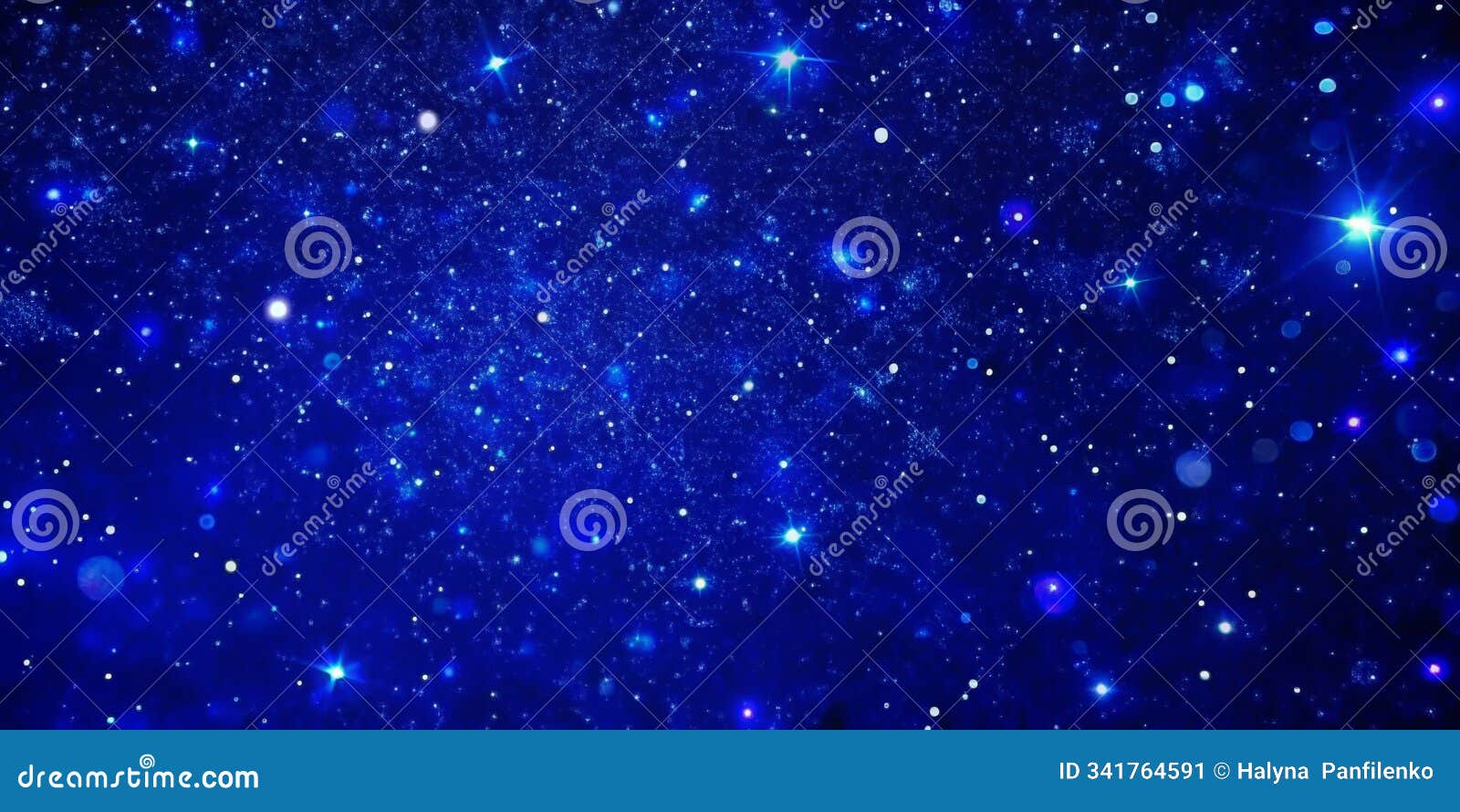 Stunning Deep Blue Space Background with Twinkling Stars and Cosmic ...