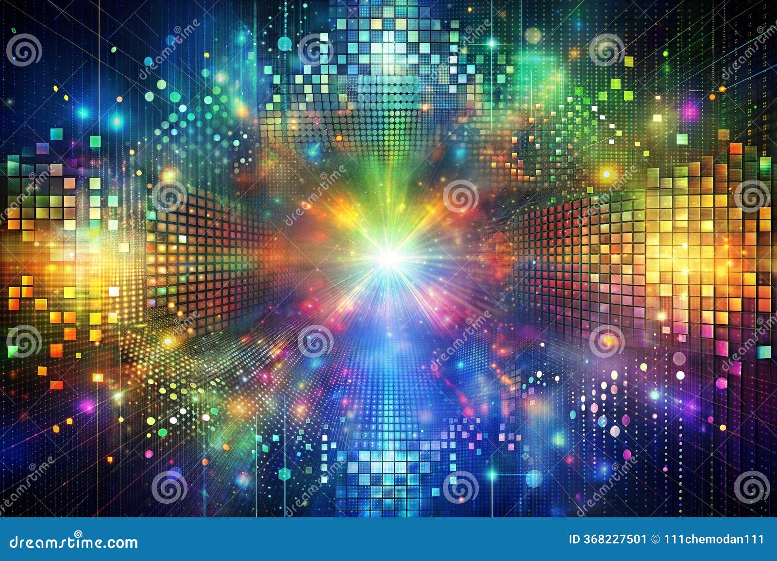 A Stunning Digital Representation Of A Brain Illuminated With Glowing ...