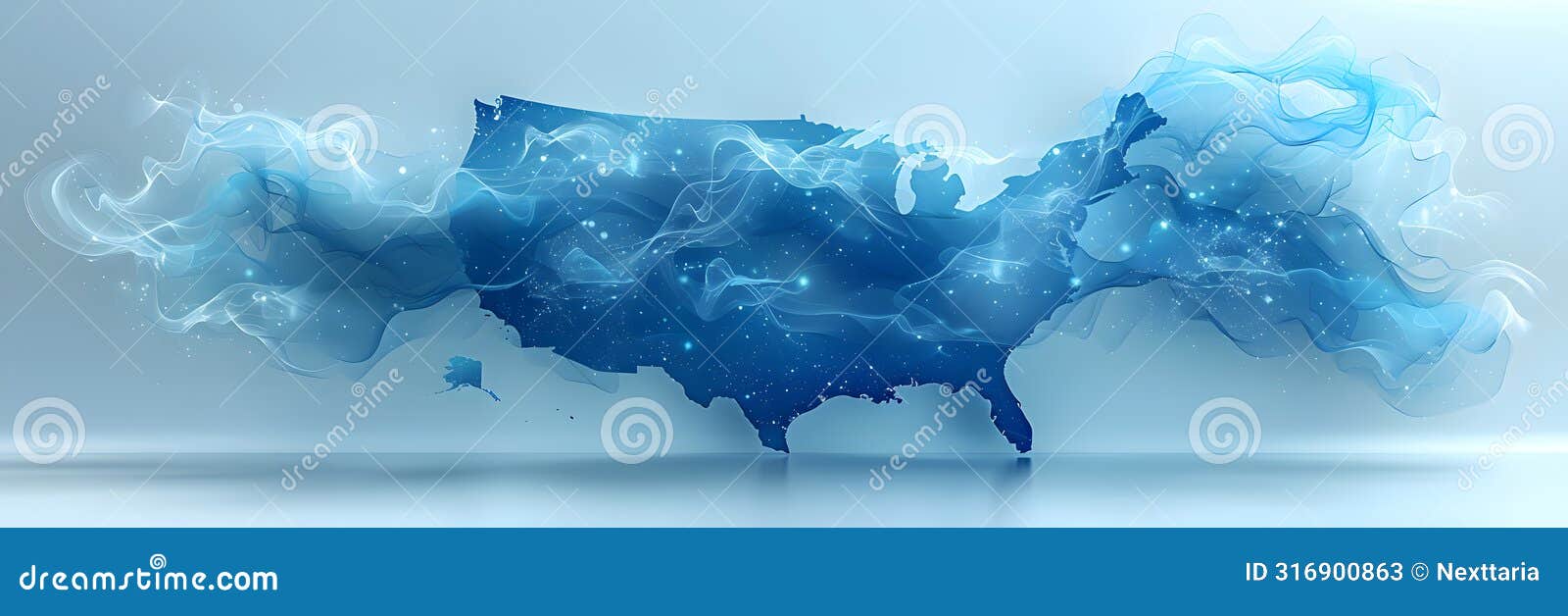 USA Map Illustration: a Minimalist Masterpiece with Negative Space ...