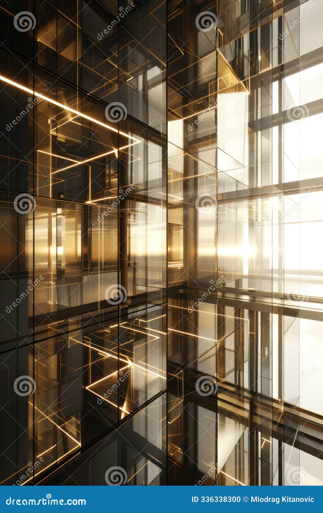 Elegant and Modern Abstract Geometric Overlay with Light Reflections in ...