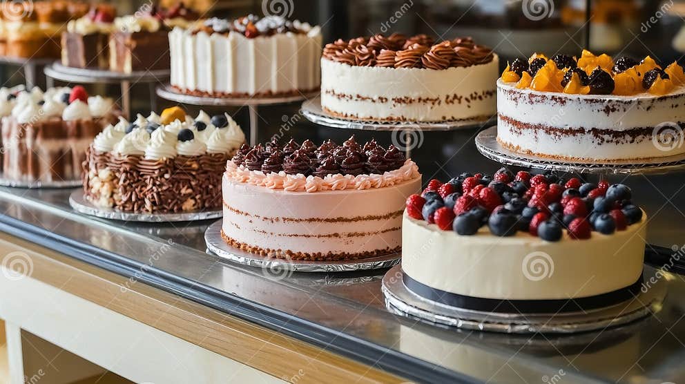 A Stunning Display of Assorted Cakes Showcasing Diverse Flavors and ...
