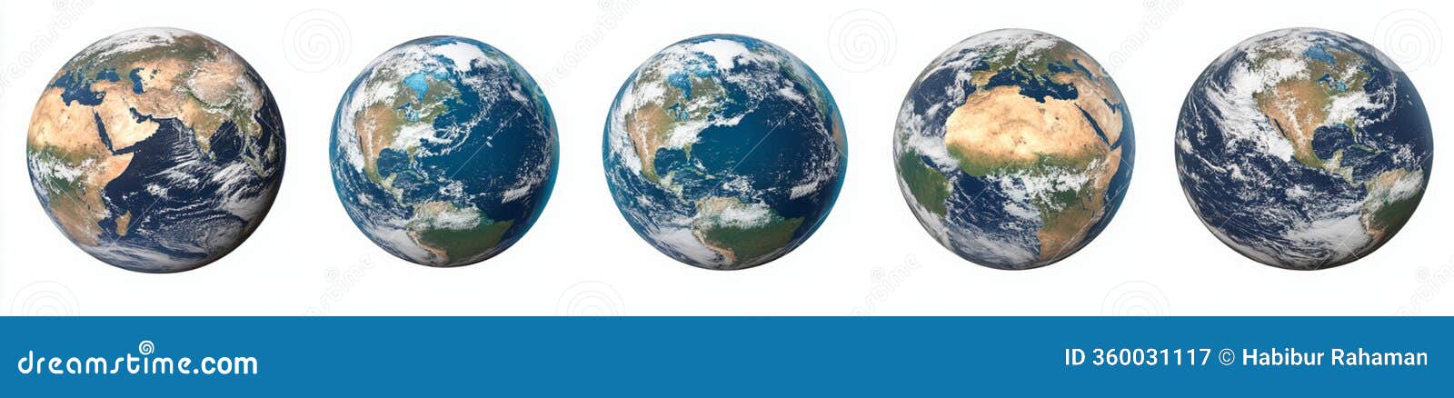 Stunning Earth Globe Views Multiple Angles Planet Rotating World 3D Map ...