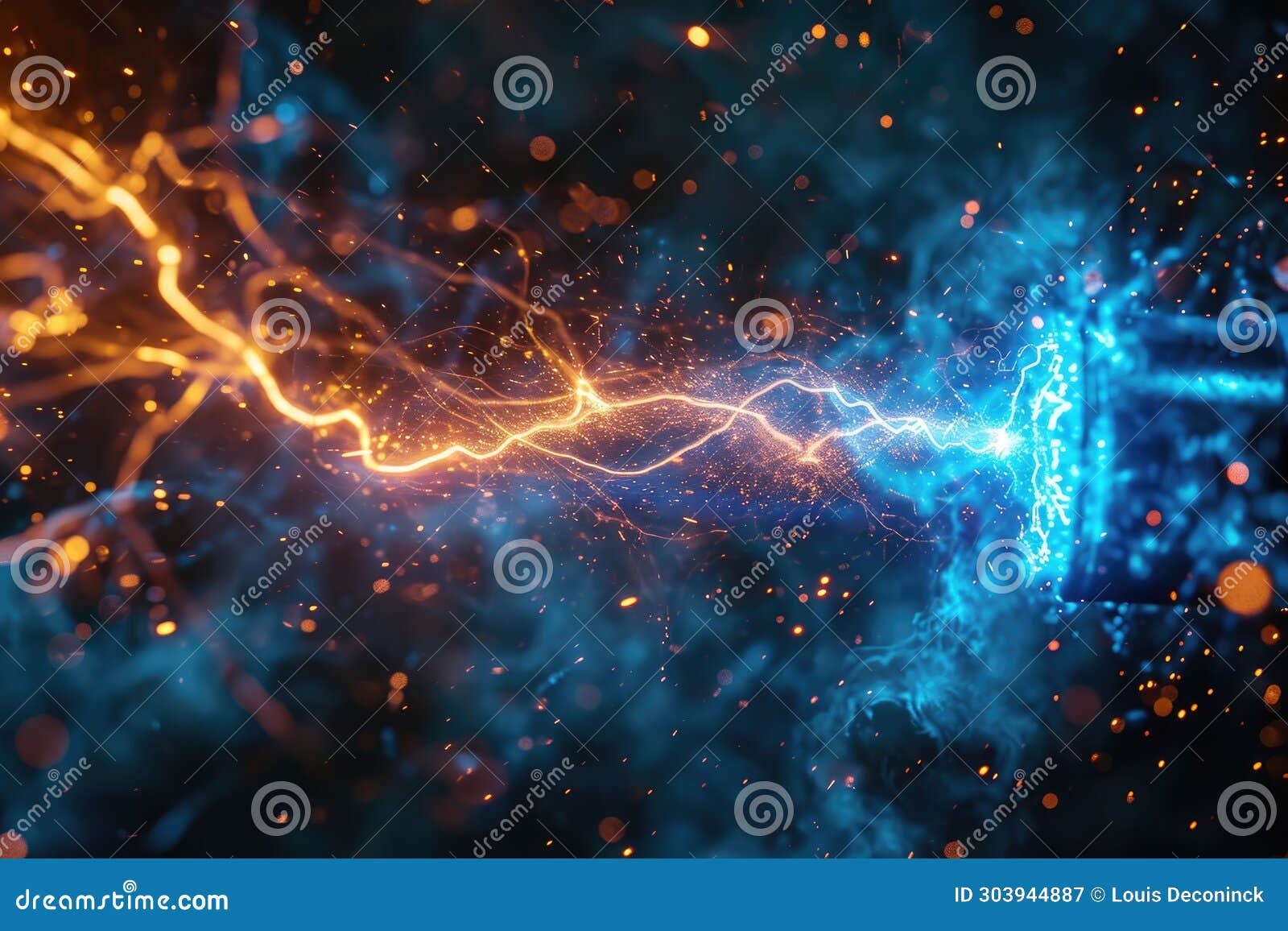 Stunning Electricity Show stock illustration. Illustration of dynamic ...