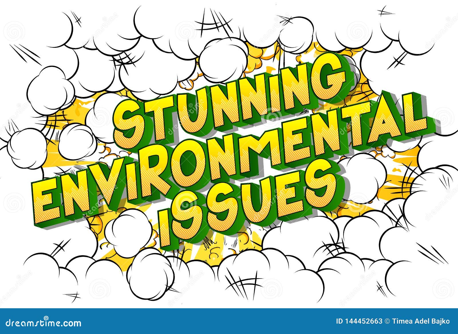 Stunning Environmental Issues - Comic Book Style Words. Stock Vector ...