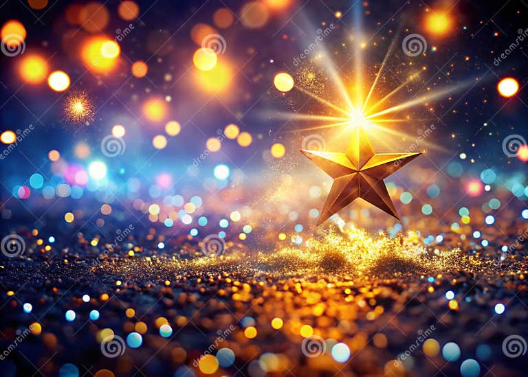 Stunning Falling Star Light Glow Effect Sparkling Celestial Burst for ...