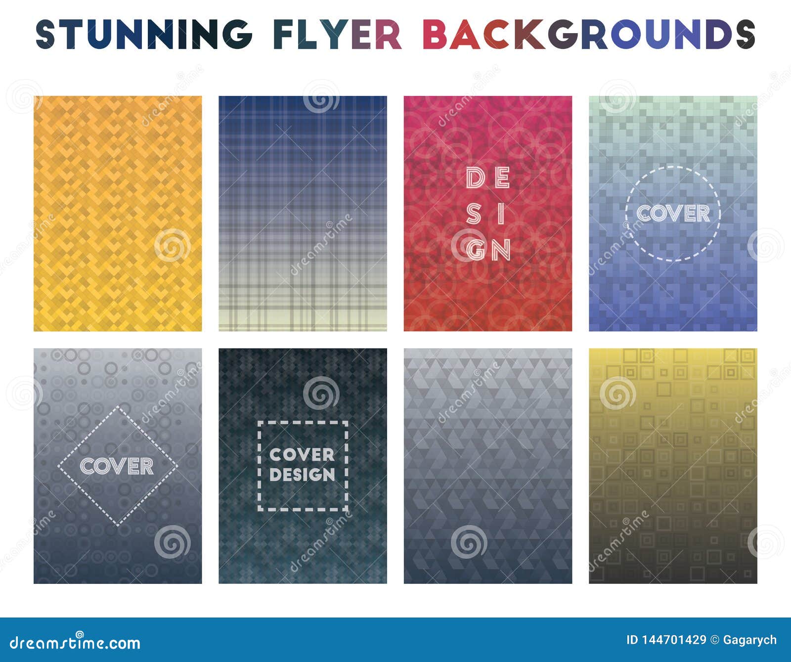 Stunning Flyer Backgrounds. Cartoon Vector | CartoonDealer.com #144701429