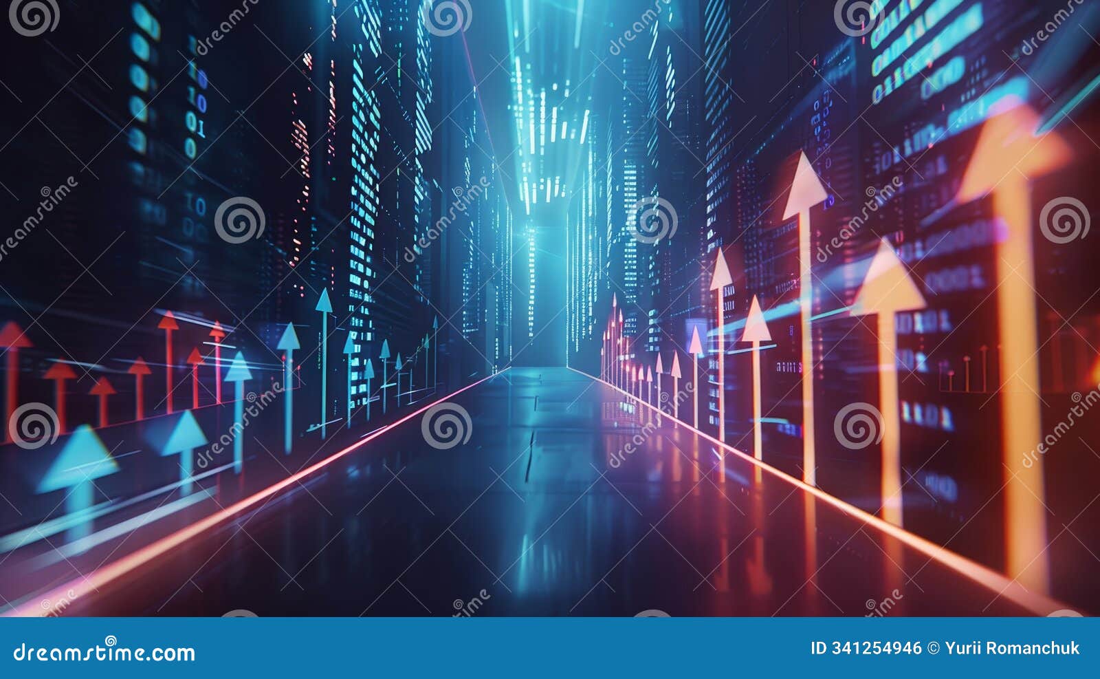 Dynamic Arrows In Circle. Black And White Geometry Shape Cartoon Vector ...