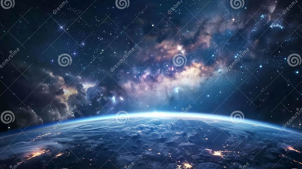 Stunning Galactic View from Outer Space Impressive Space Exploration ...