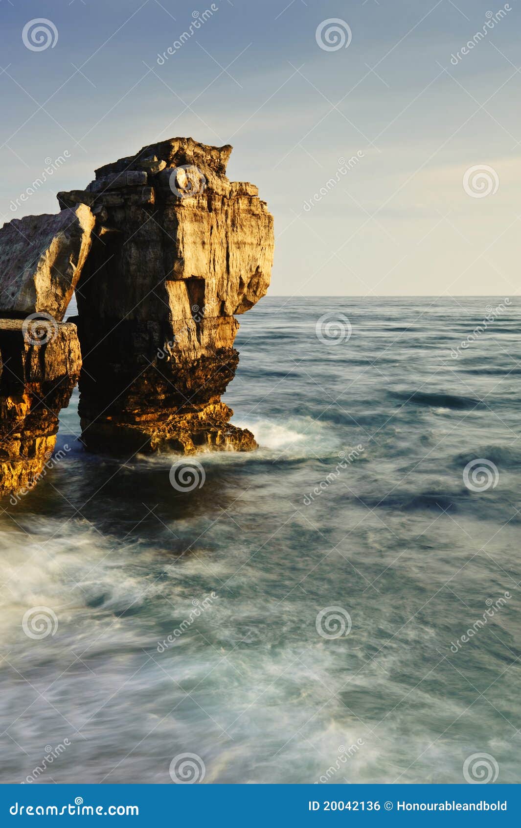 Stunning Geological Rock Cliff Formation at Sea Stock Photo - Image of ...