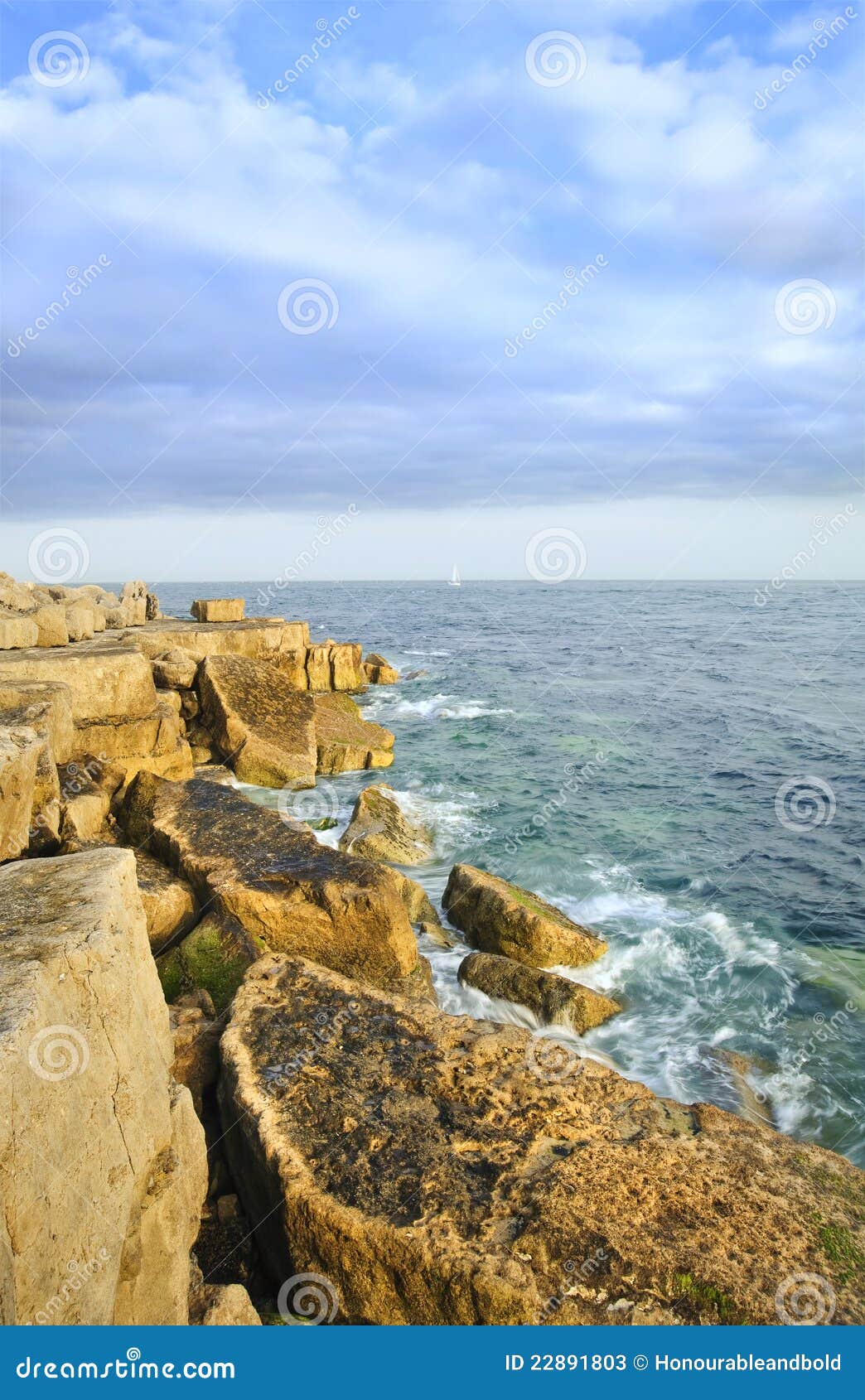 Stunning Geological Rock Cliff Formations at Sea Stock Image - Image of ...