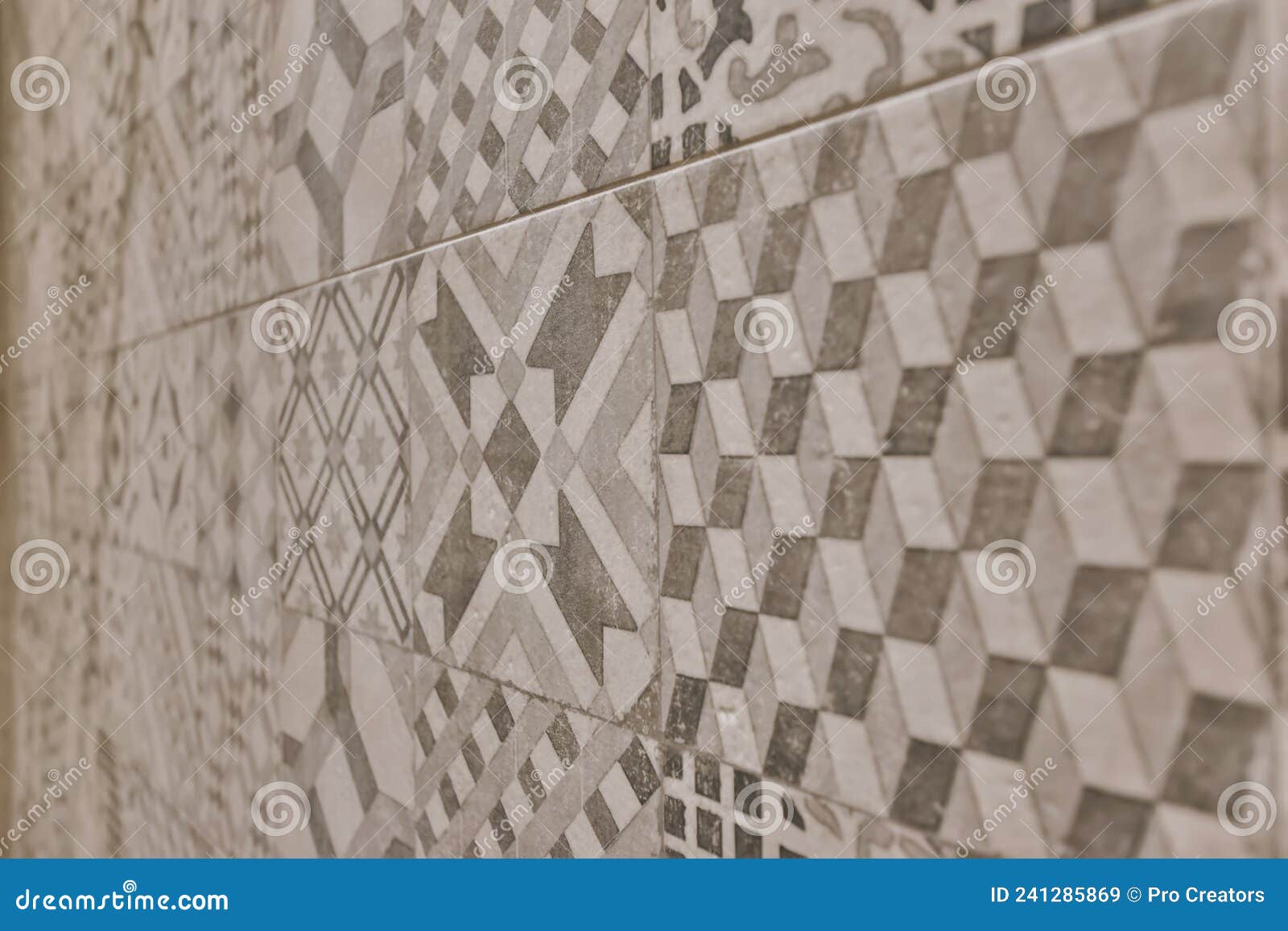 Stunning grey tile design stock image. Image of contemporary - 241285869