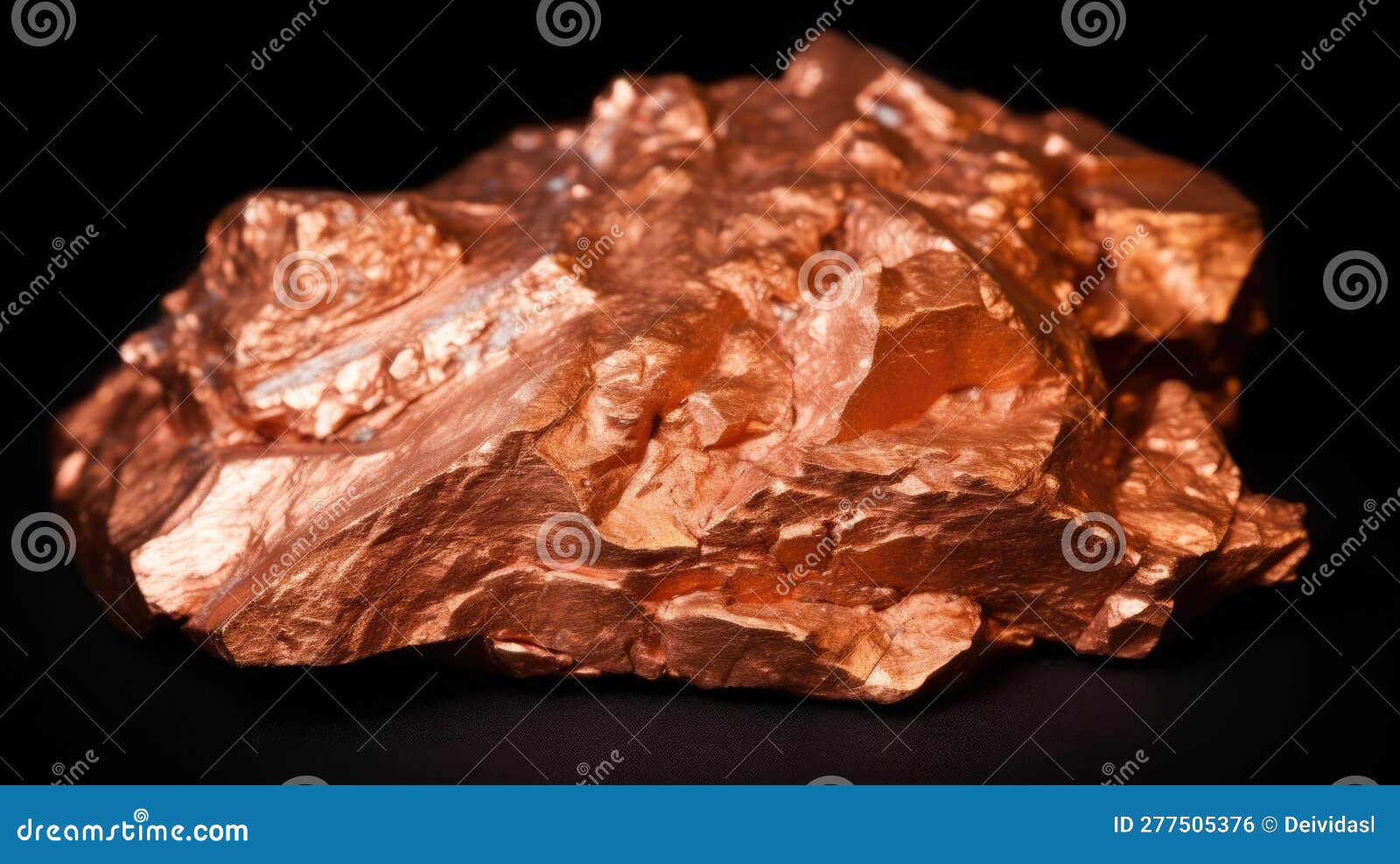 Stunning High-Resolution Copper Chunk Background with Copy Space Stock ...