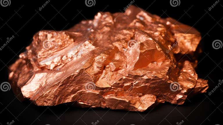 Stunning High-Resolution Copper Chunk Background with Copy Space Stock ...