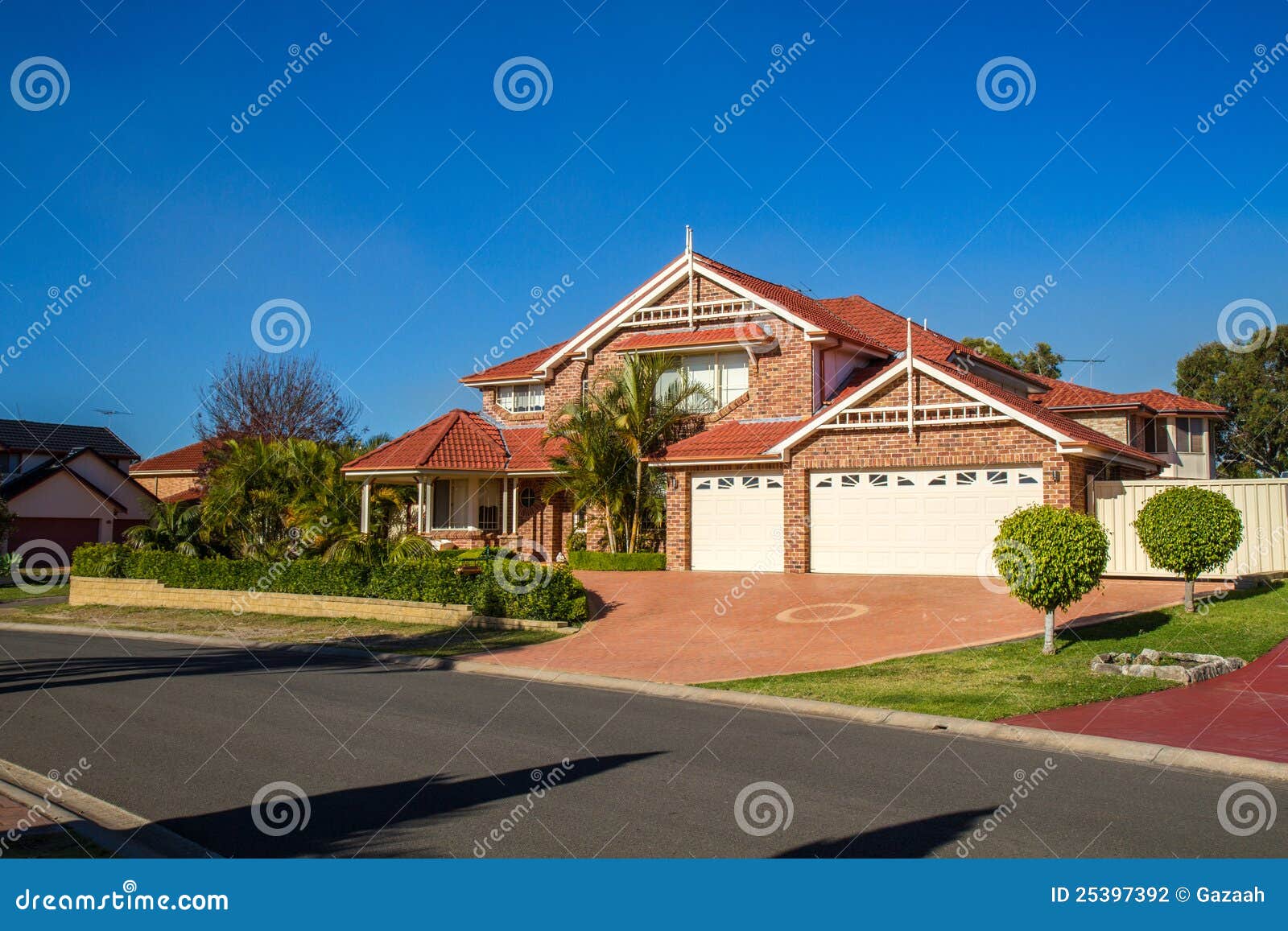 Stunning House on a Beautiful Sunny Afternoon Stock Photo - Image of ...