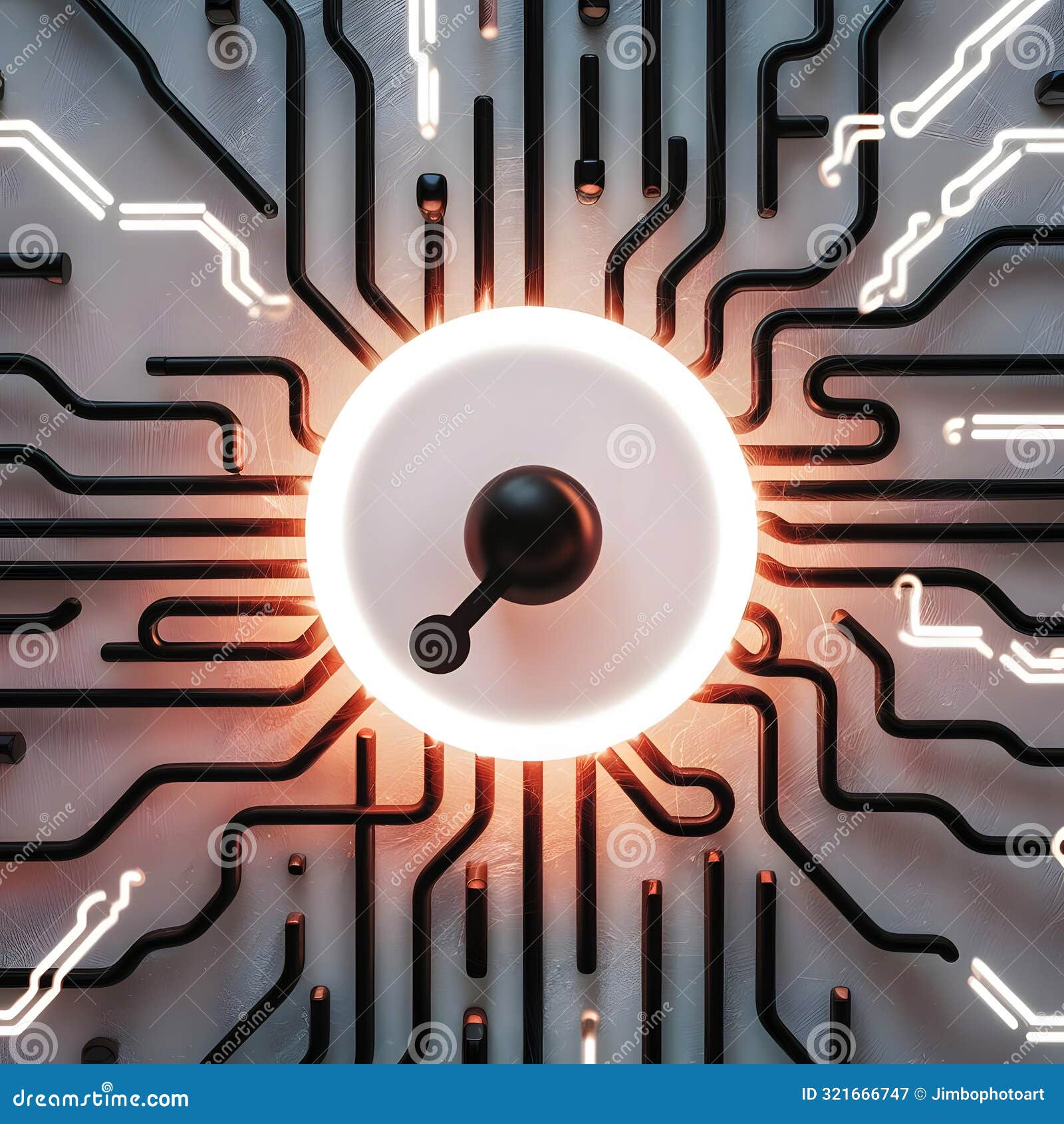 Stunning Illustration of Network Node Icon on White Background. it ...