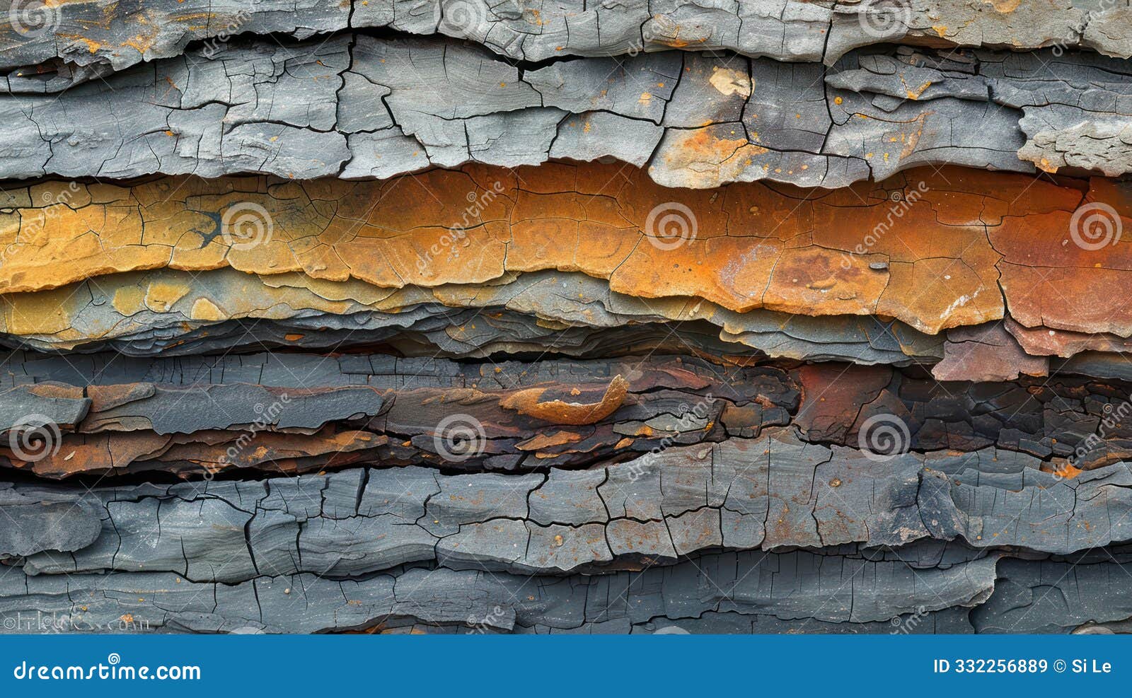 Stratified Earth: Flat Layered Sediment Texture Stock Illustration ...