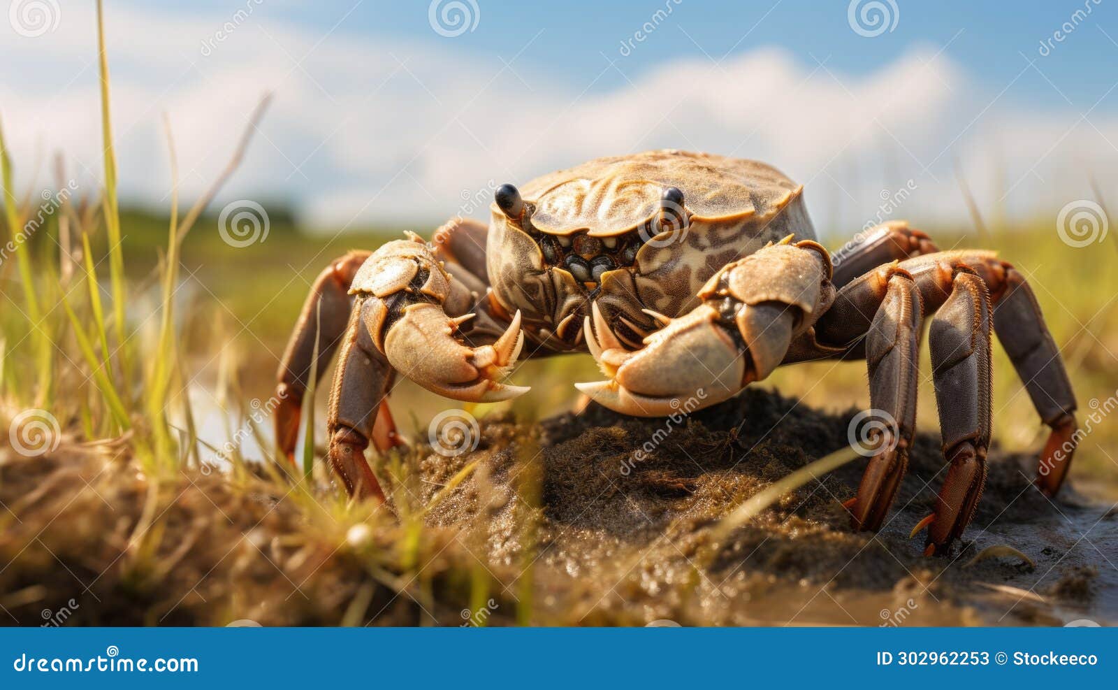 Stunning Image of a Crab Standing Near Water in Focus Stacking Style ...