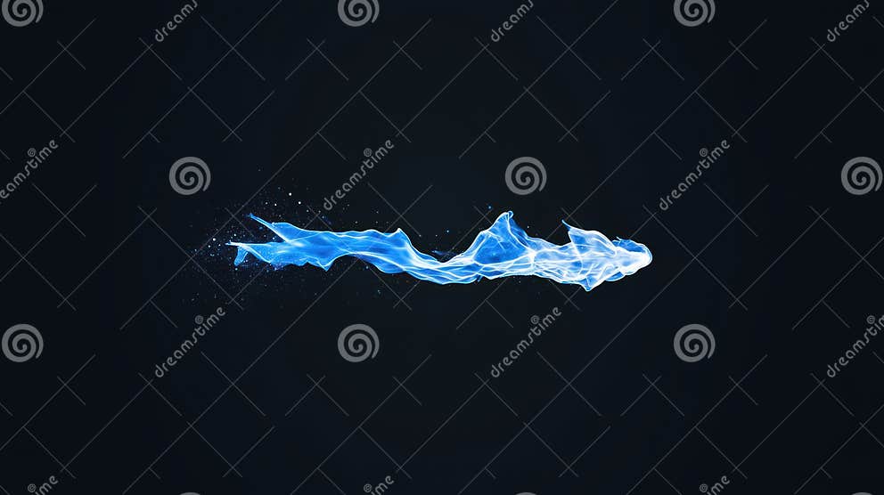 Vibrant Blue Flame Effect Background for Dynamic Visuals Stock ...