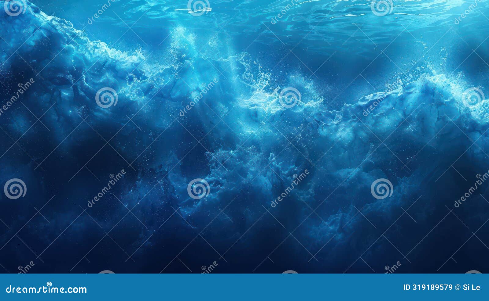 Vibrant Deep Blue Gradient Background with Smooth Texture Stock ...