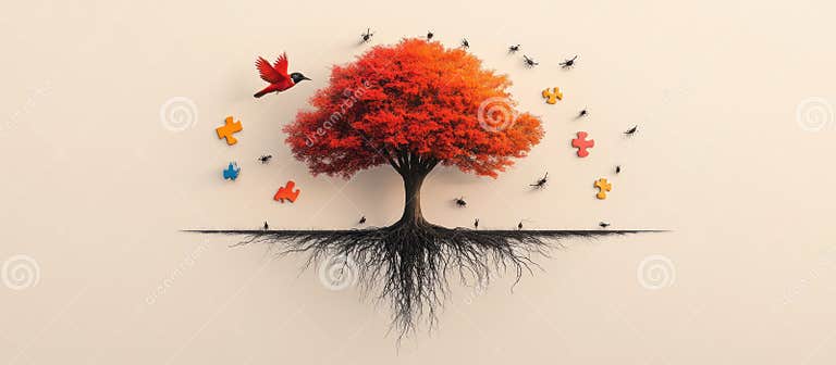 Tree of Connectivity: Animal and Object Symbolism Depicting Community, Communication ...