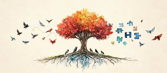 Tree of Connectivity: Animal and Object Symbolism Depicting Community ...