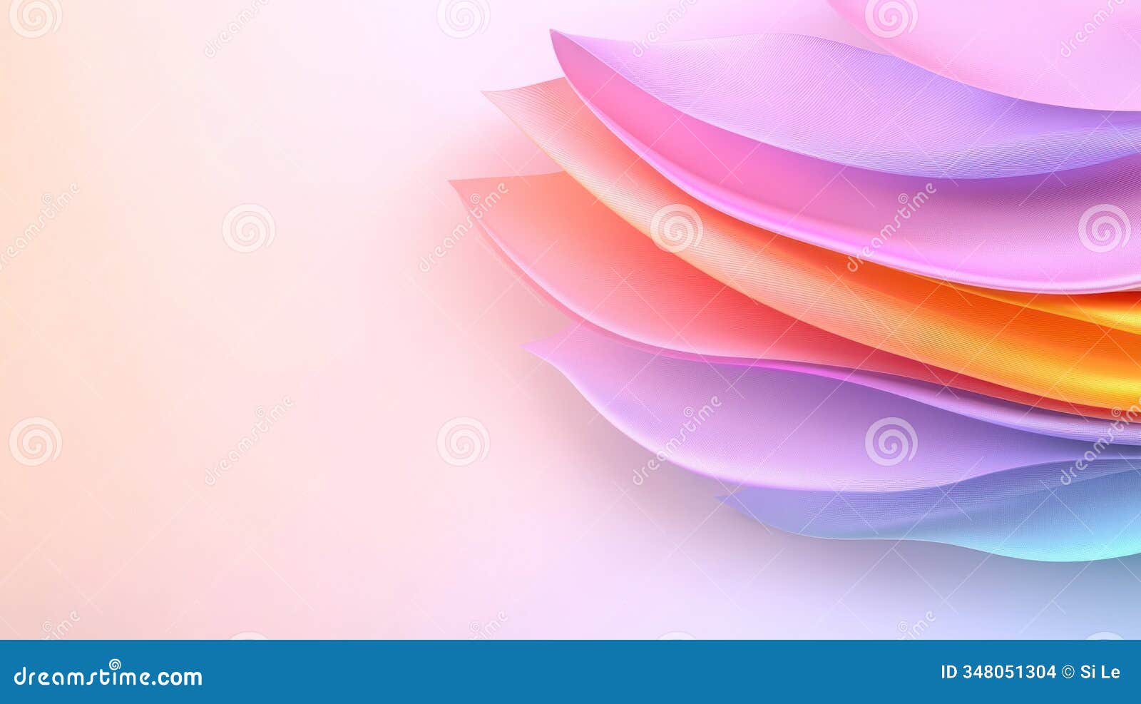 Fluid Ombre Waves: Abstract Pattern Texture in Gradient Color Palette ...