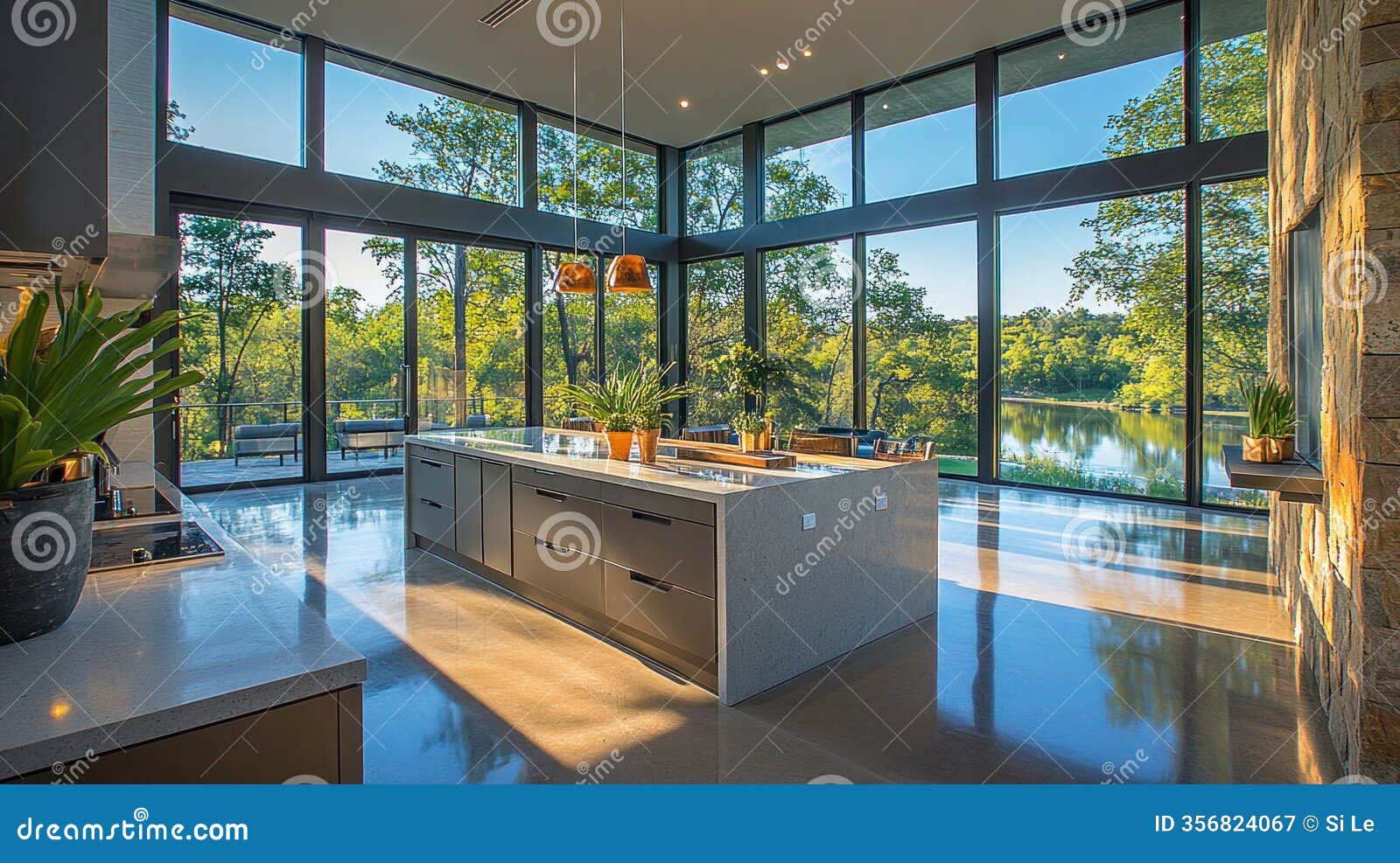 A Sleek And Sustainable Modern House Design With Solar Panels On The Roof, Created In 3D For ...