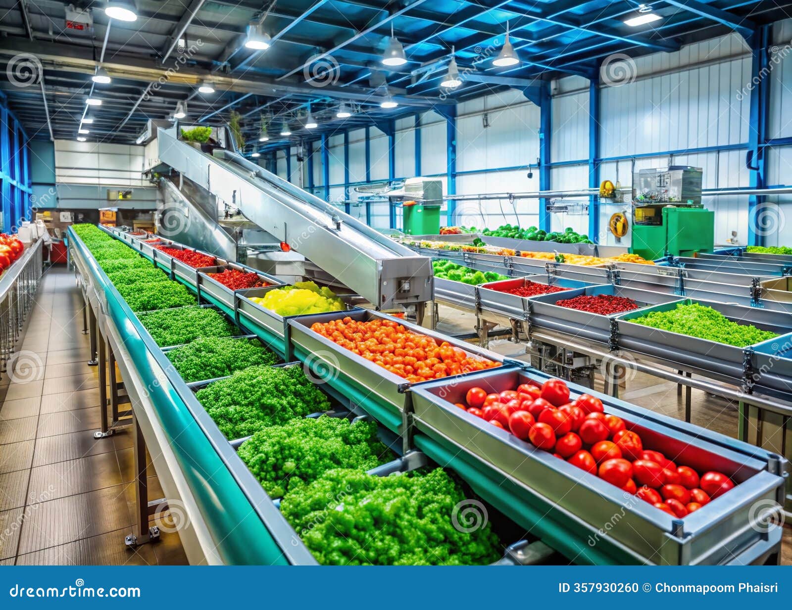 Modern Vegetable Processing Facility a Clean and Efficient Food ...