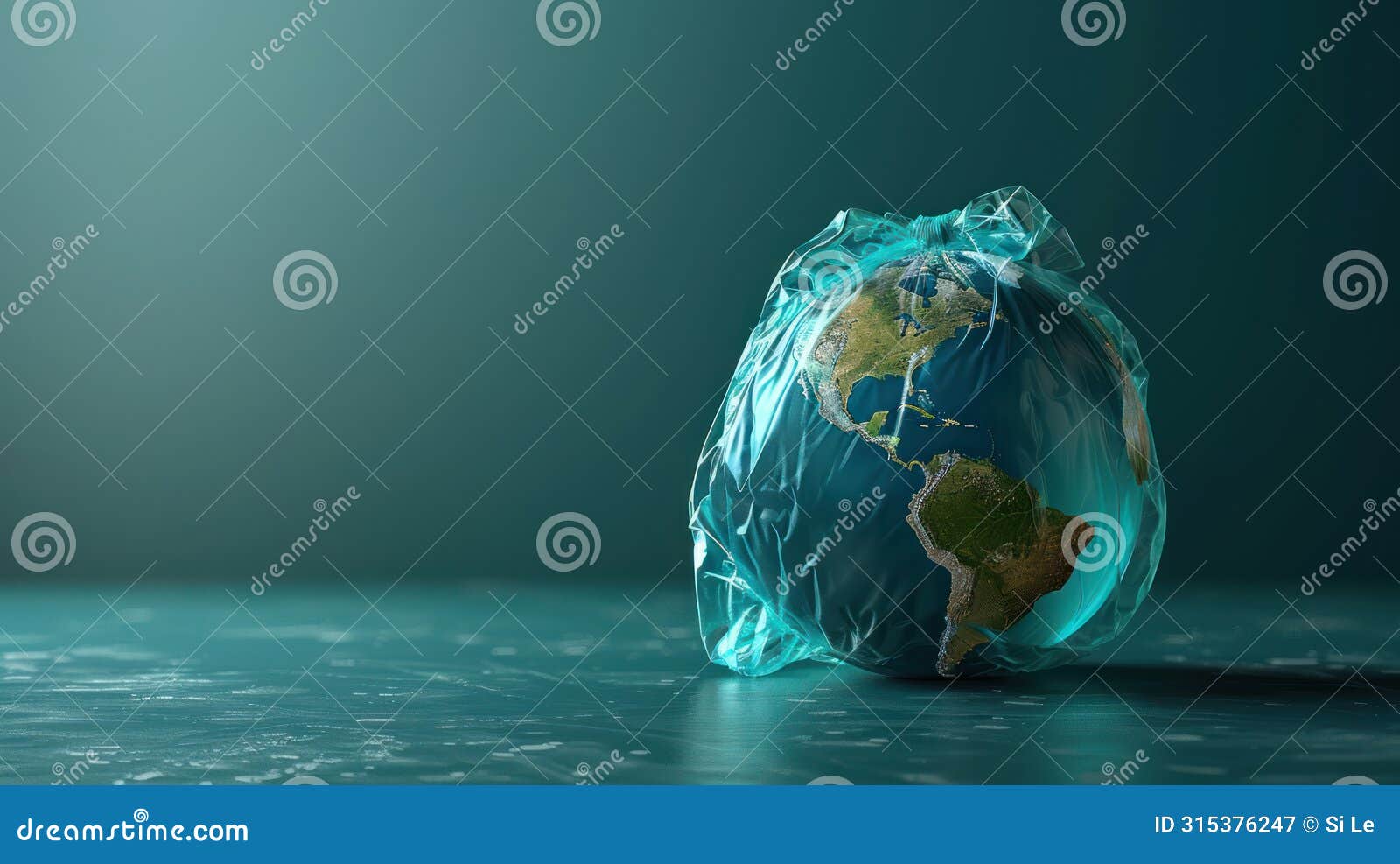 Plastic Planet: a Powerful Environmental Message in a Bag Stock ...
