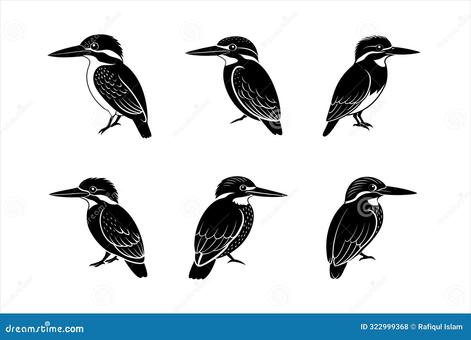 Stunning Kingfisher Vector Illustration a Masterpiece of Digital Art ...