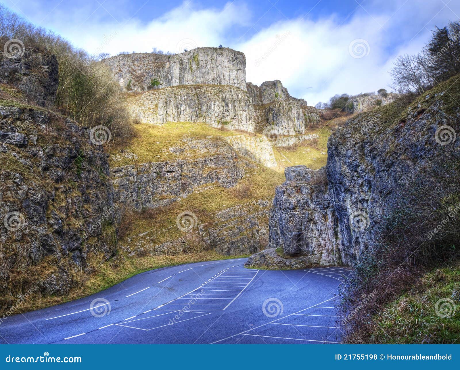 Stunning Landscape Across Top of Mountain Gorge Stock Photo - Image of ...