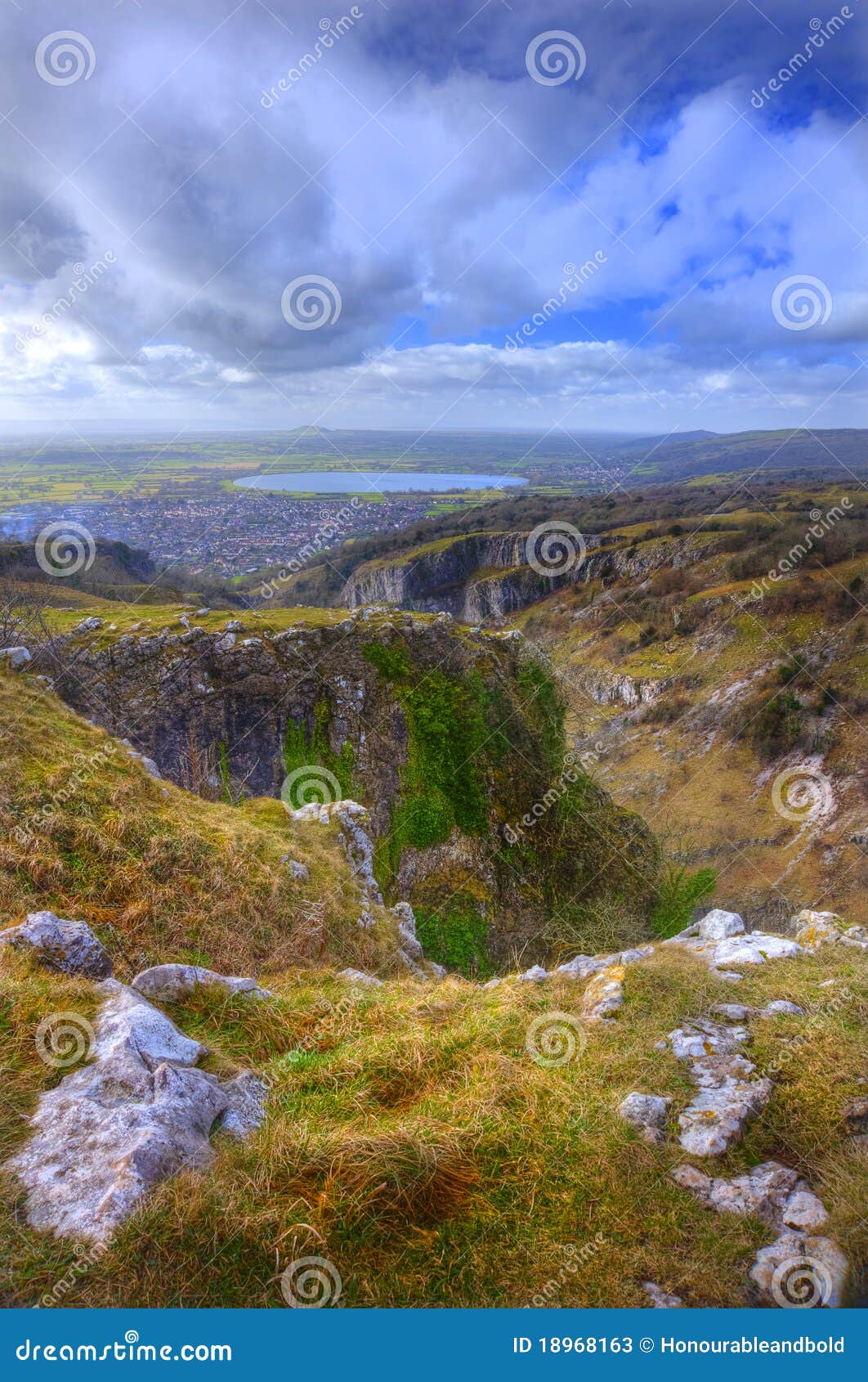 Stunning Landscape Ancient Mountain Gorge Stock Image - Image of bends ...
