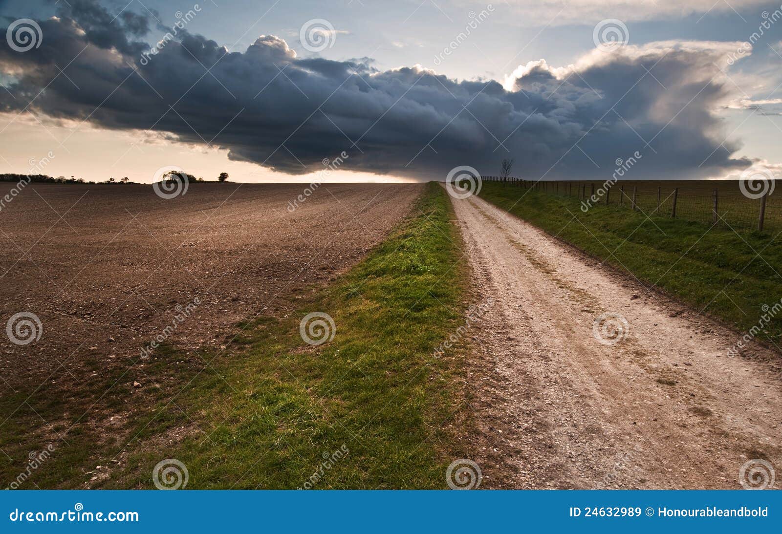 Stunning Landscape with Stormy Sky Stock Image - Image of dusk, scenic ...