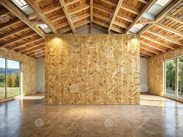 Stunning Large OSB Sheets Loft Wall Texture for Rustic Industrial ...