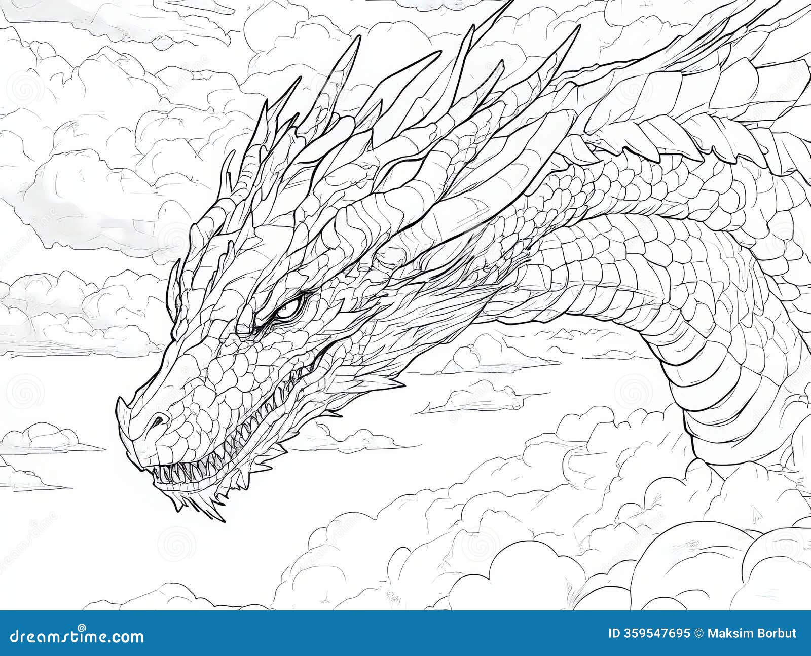 A Stunning Line Art Illustration Created for Creative Expression and ...