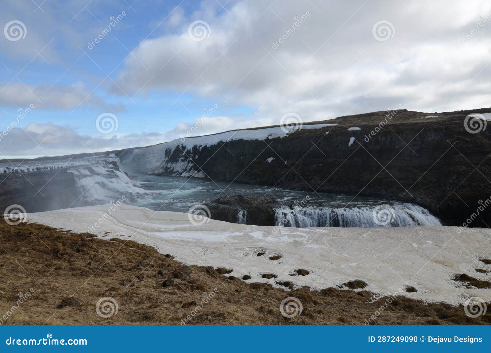 Stunning Look at Gullfoss Waterfall in Remote Iceland Stock Photo ...