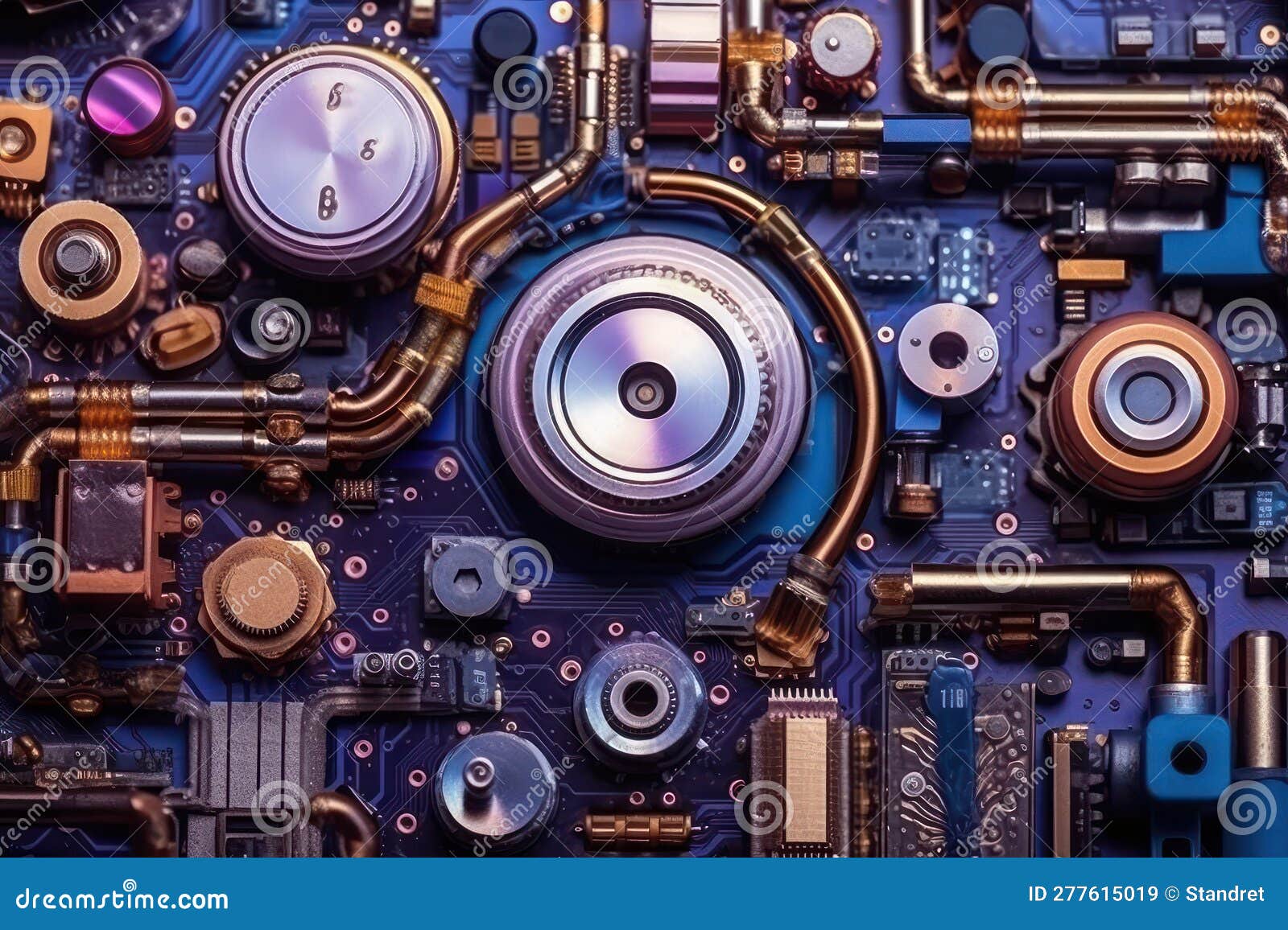 Stunning Macro View of Electronics. Beautiful Illustration Picture ...