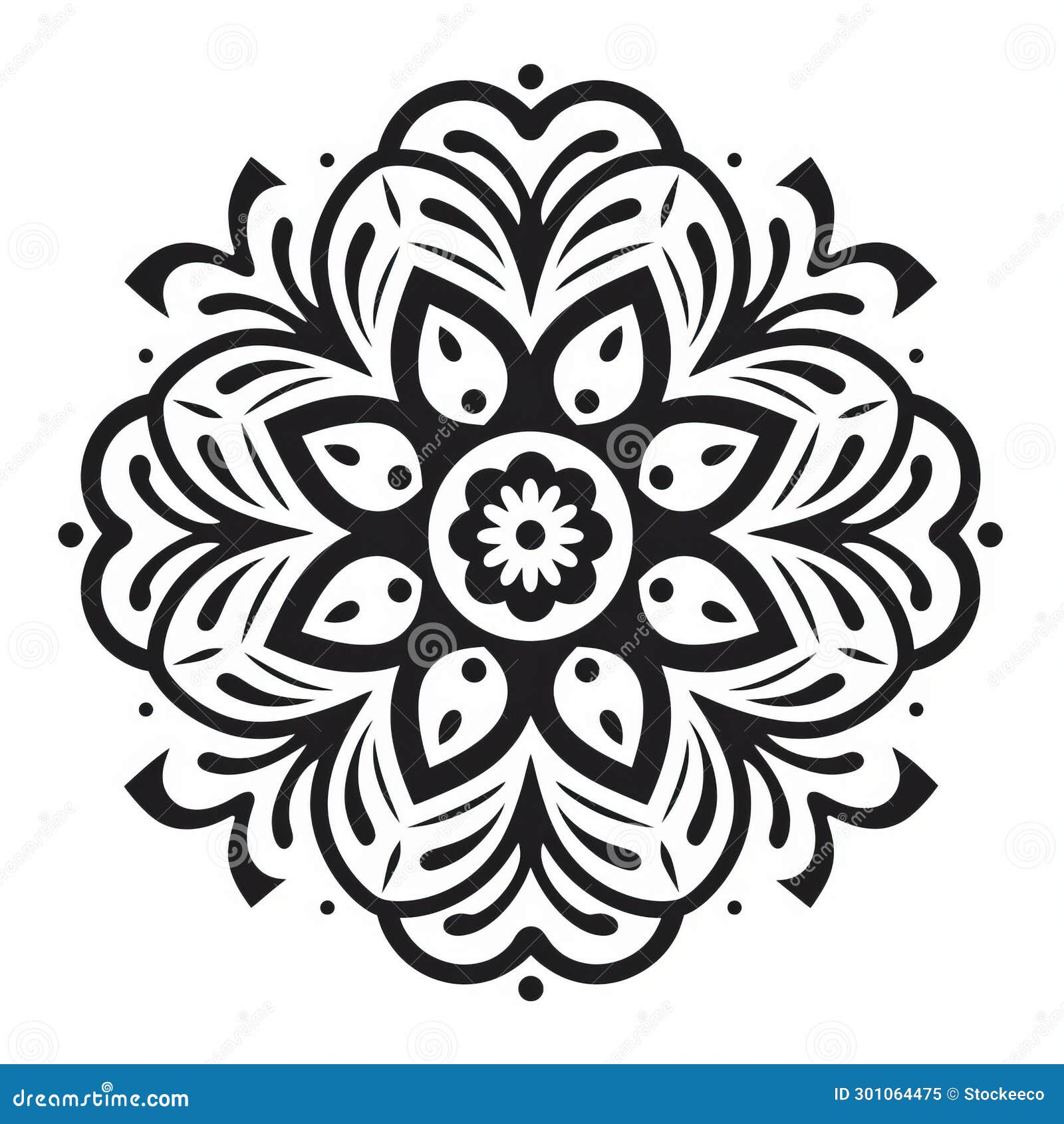 Stunning Mandala Designs with Elegant Use of Negative Space Stock ...