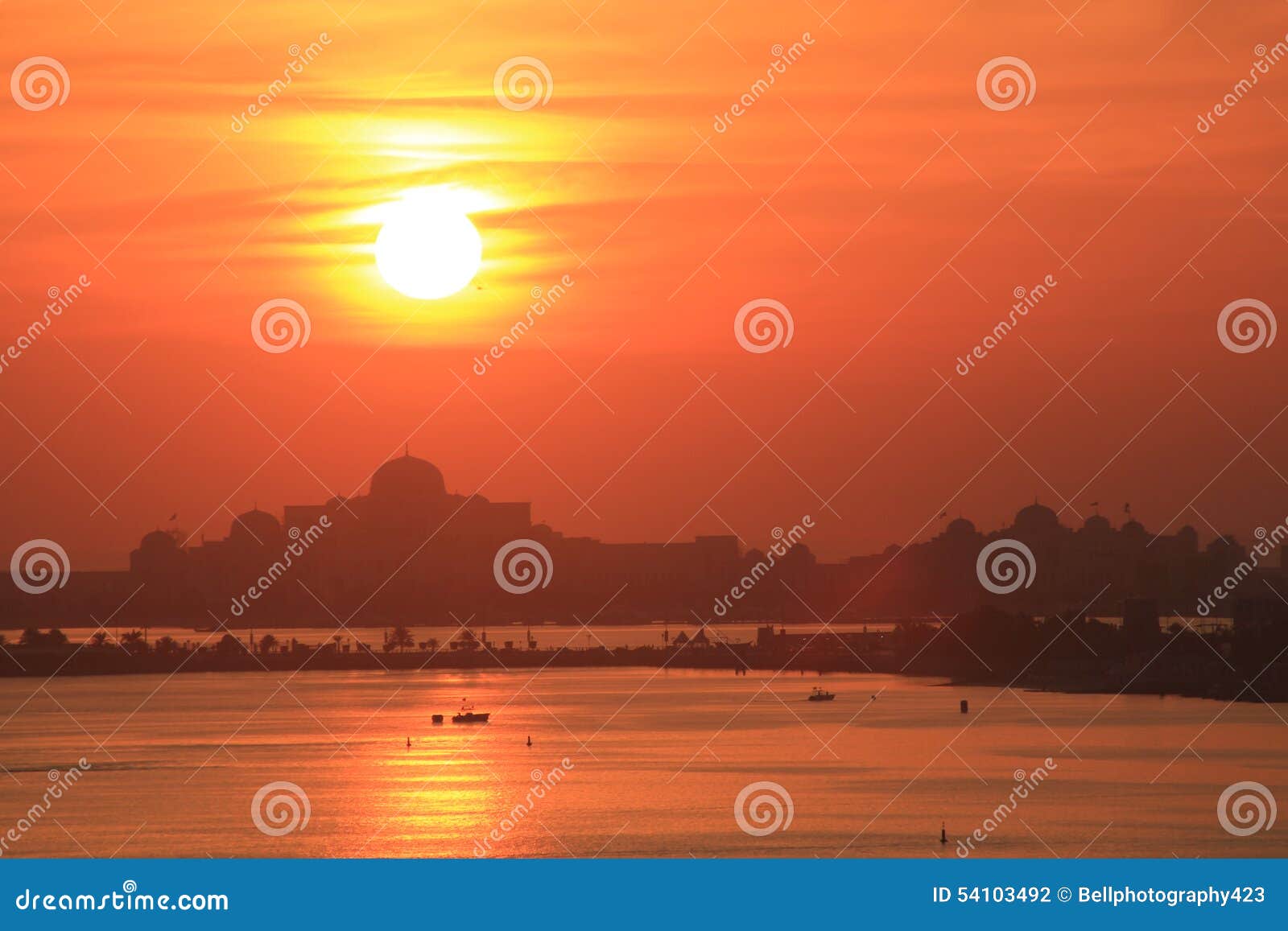 Stunning Middle Eastern Sunset Stock Photo - Image of palace, deep ...
