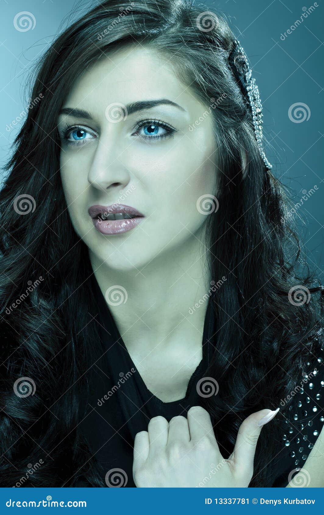 Stunning model stock image. Image of background, brunette - 13337781